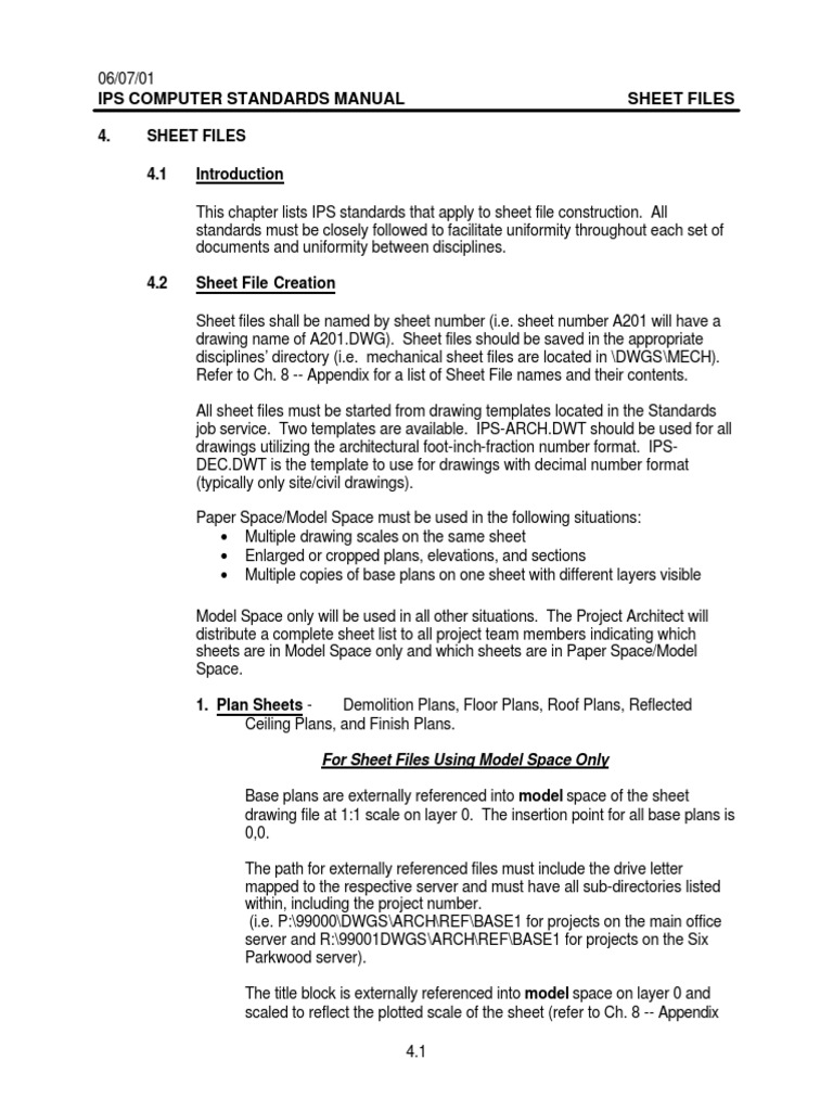 Ips Computer Standards Manual Sheet Files | PDF | Computing | Computing ...