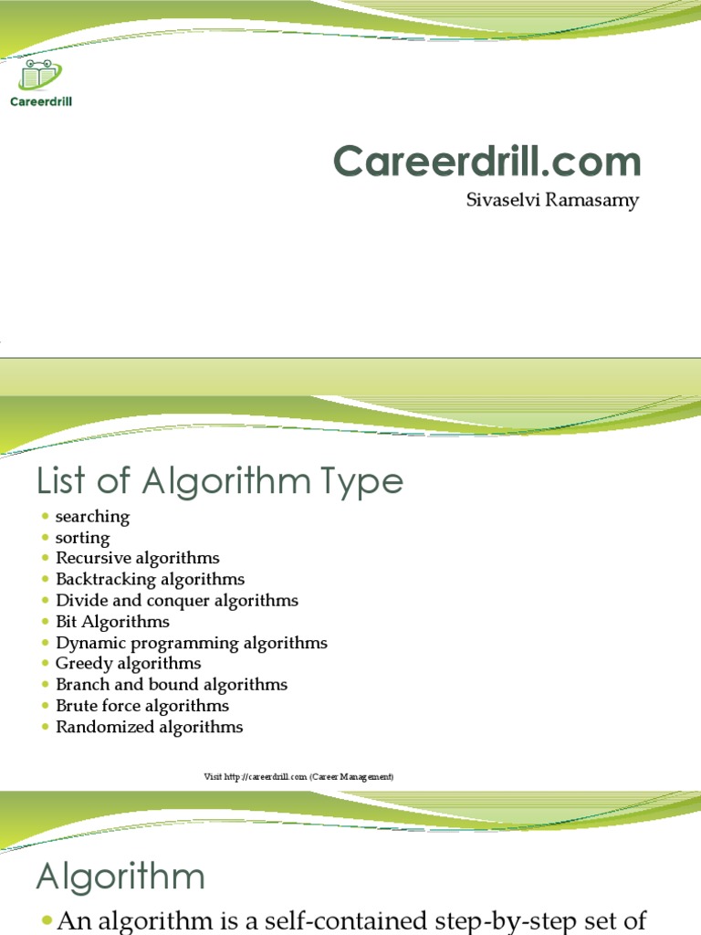 Algorithm Interview Questions Guide | PDF | Dynamic Programming ...