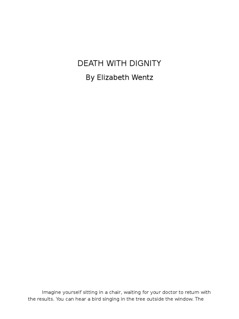 Death With Dignity | PDF | Dignity | Social Institutions