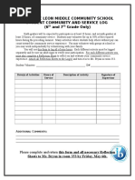 Bright Futures Volunteer Hours Log Form | PDF | Career & Growth