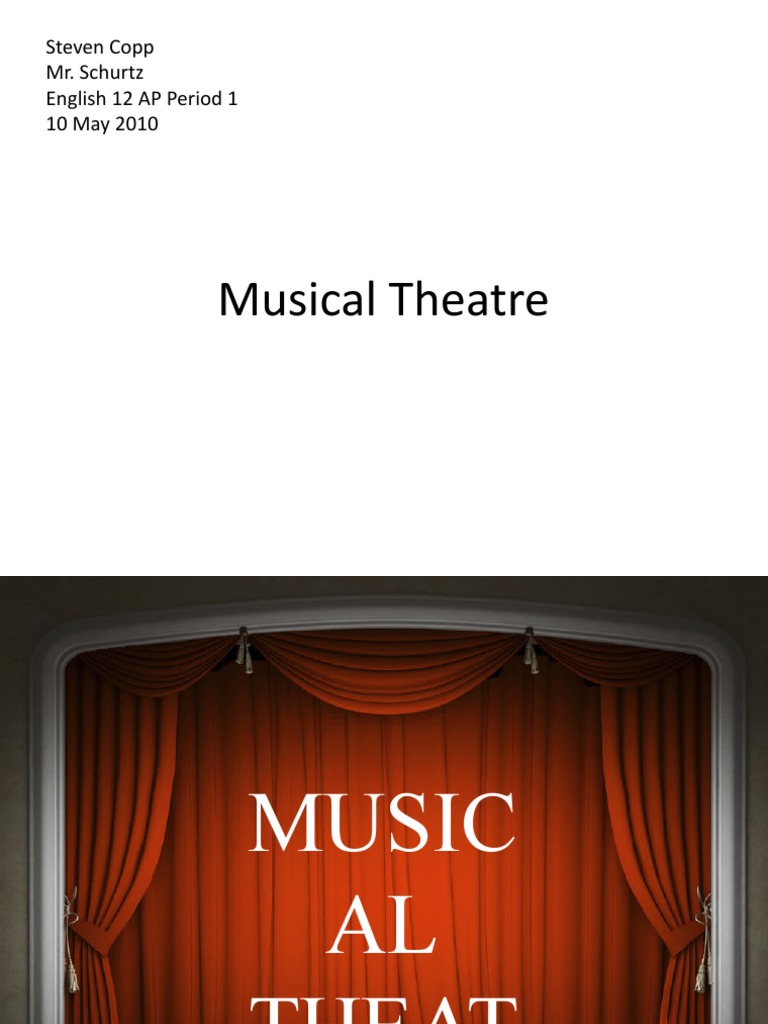 Understanding Musical Theatre Basics | PDF | Performing Arts