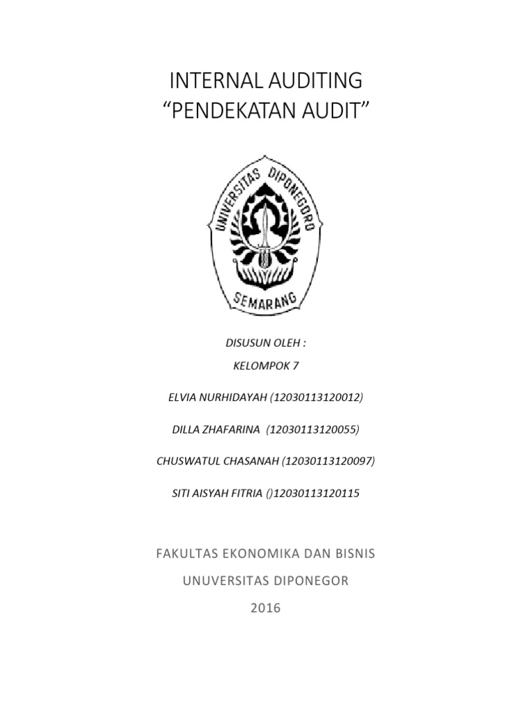 Pendekatan Audit | PDF | Bisnis | Pengelolaan Keuangan & Uang