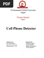 Mobile Phone Detector: A Project Report | PDF | Capacitor | Operational Amplifier