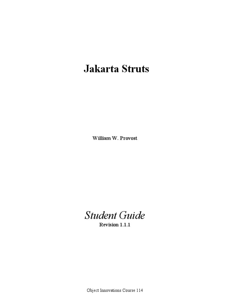 Weboi - Student Guide Struts | PDF | Java Server Pages | Java ...