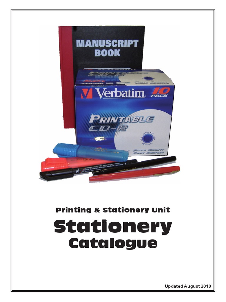 Stationery: Catalogue | PDF | Stationery | Art Materials