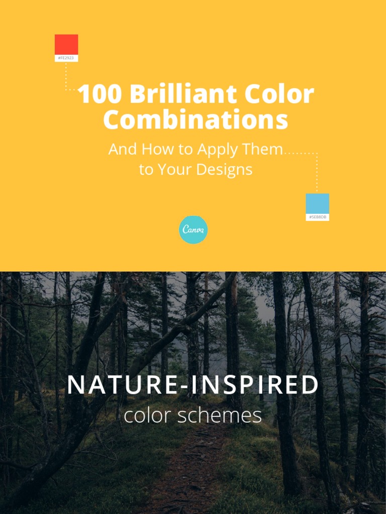 100 Brilliant Color Combinations | PDF | Grey | Color