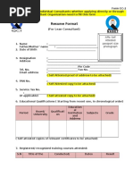 Adb CV Format For Individuals | PDF