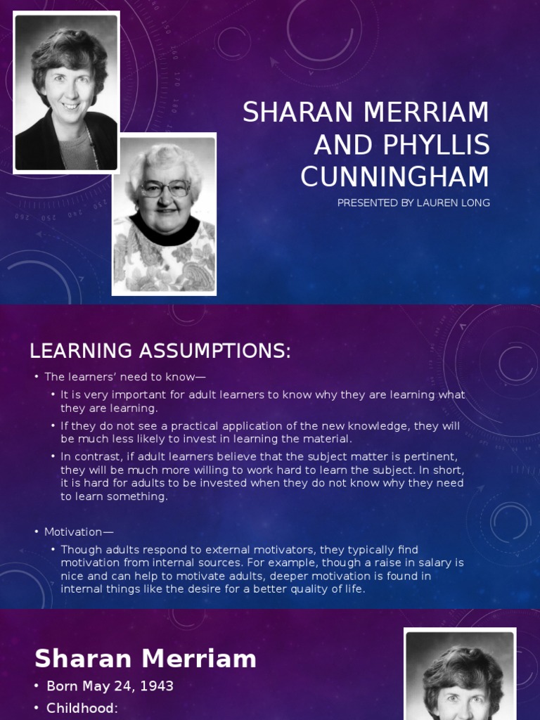 Sharan Merriam and Phyllis Cunningham | PDF | Adult Education | Motivation