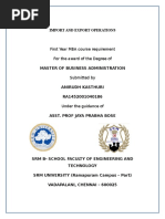 Import Export Documentation Procedure Project Report | PDF | Supply ...