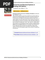 Mechanical and Electrical Systems in Buildings: Richard R. Janis | PDF ...