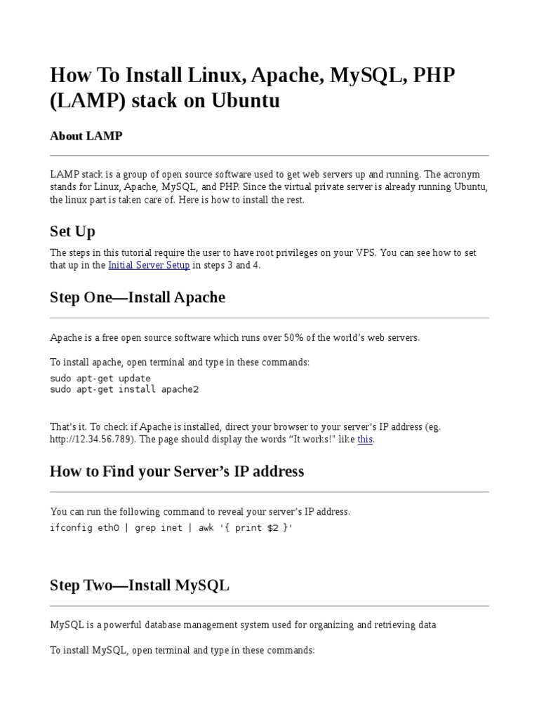 Configuring a LAMP Stack on Ubuntu: A Step-by-Step Guide to Installing and Configuring Linux ...