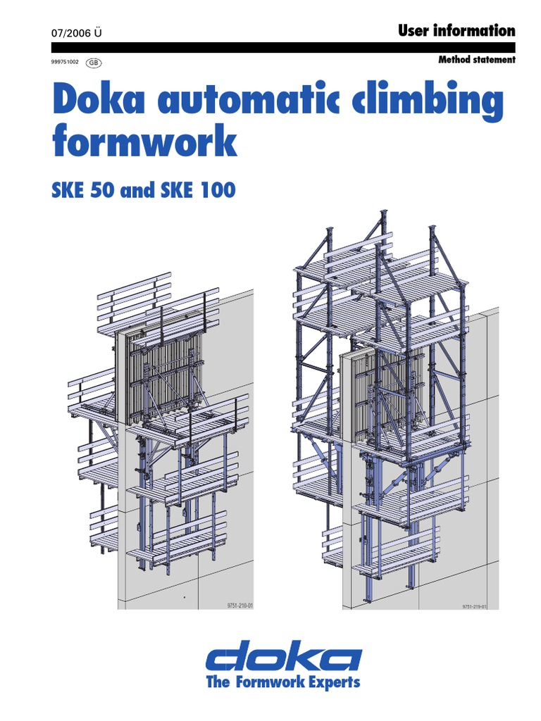 Doka Automotif Climbing Formwork | PDF | Scaffolding | Screw