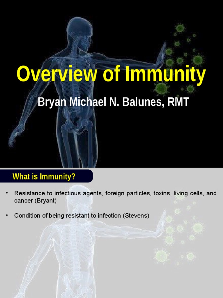 Immunology and Serology Lecture # 2: Overview of Immunity | PDF ...