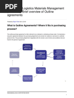 SAP Outline Agreements Guide | PDF | Procurement | Logistics
