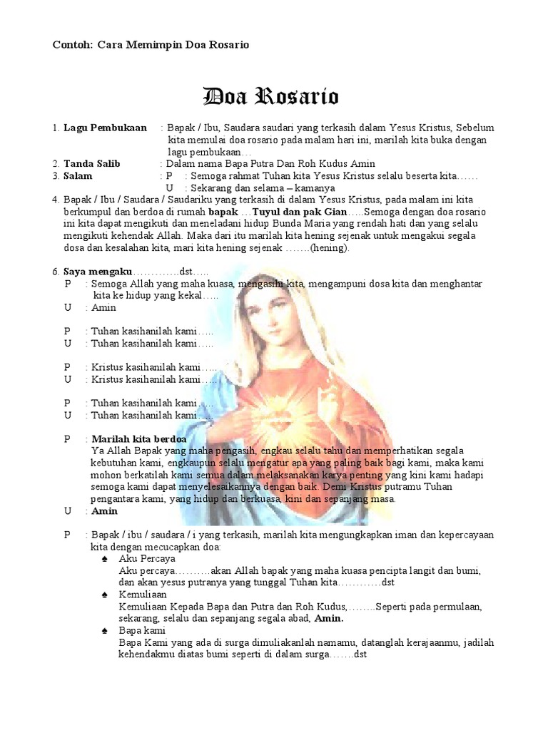 Doa Rosario PDF | PDF