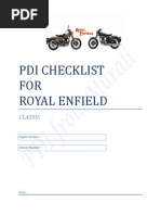 PDI Checklist | PDF