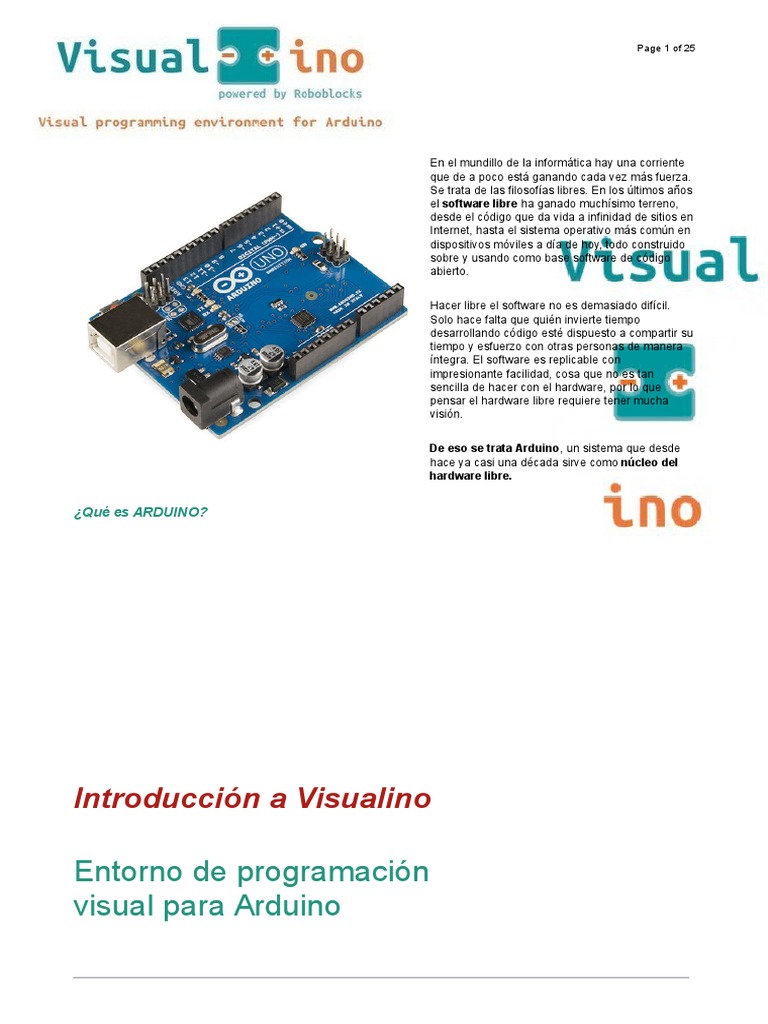 Visualino | PDF | Arduino | Microcontrolador