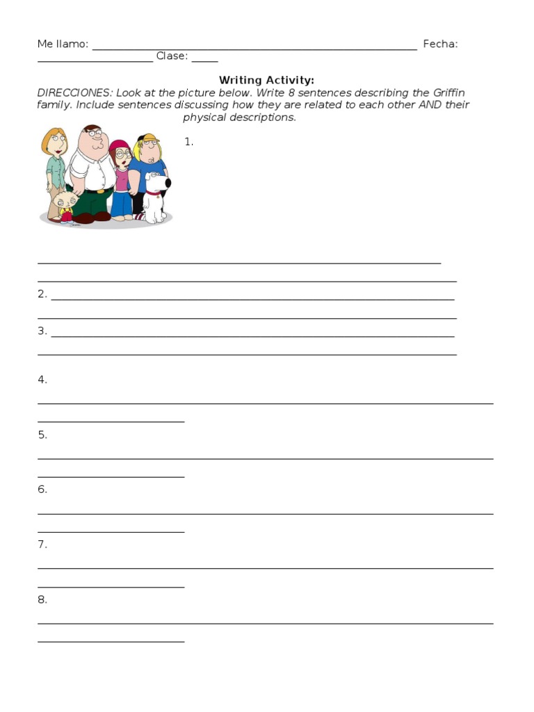 Family Guy Worksheet | PDF