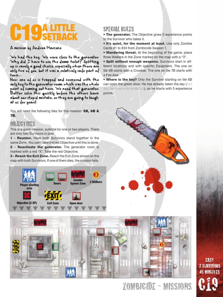 Zombicide Mission: Generator Rescue | PDF | Games & Activities ...