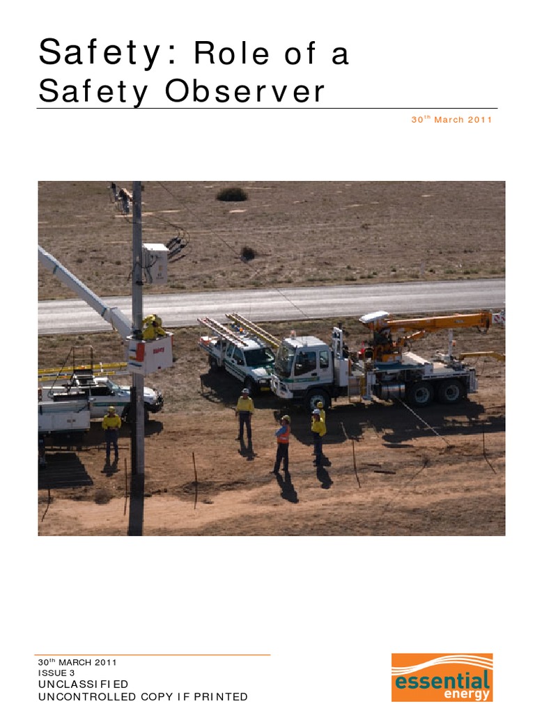 Safety Observer | PDF | Safety | Risk
