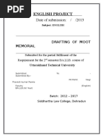 Drafting a Moot Court Memorial Guide | PDF | Public Law | Justice