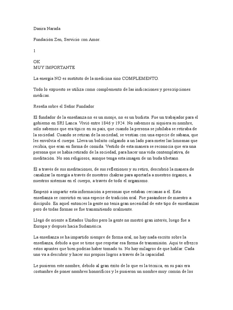 Dasira Narada - Zen Larga Vida | PDF