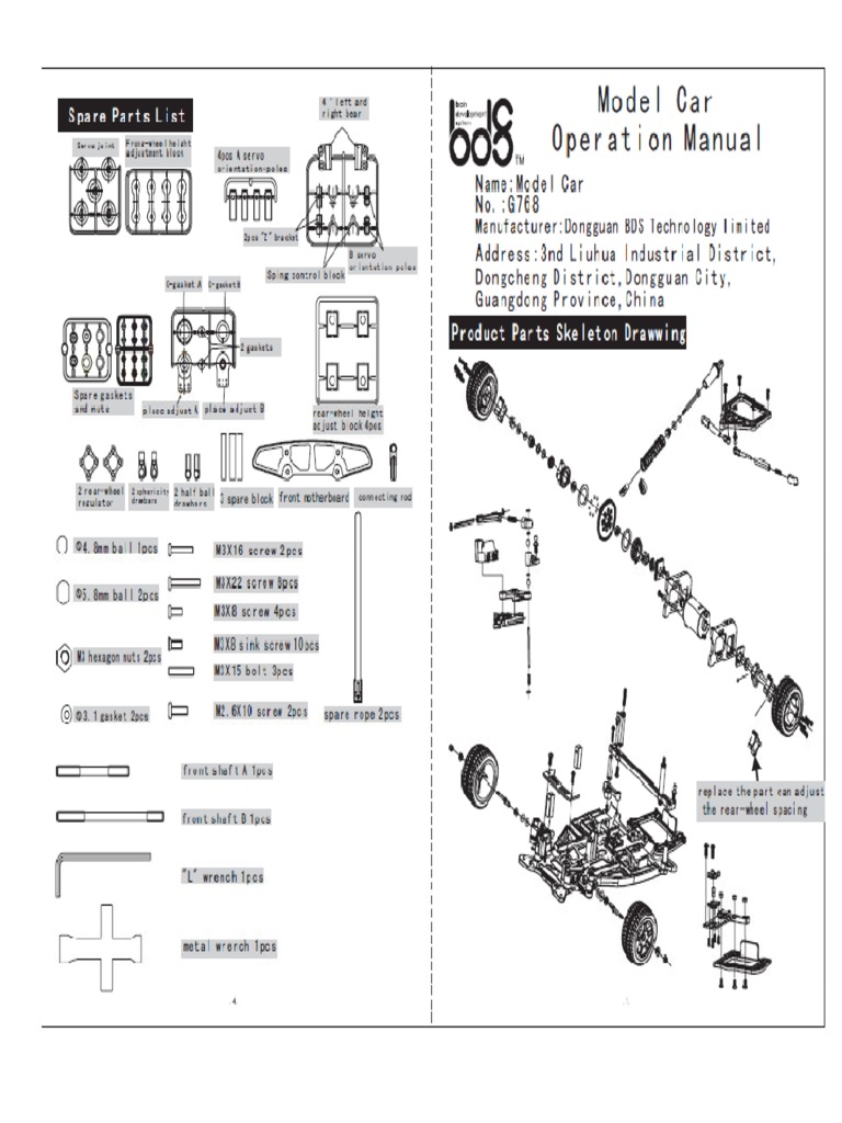 The Free Scale Cup Car Model Assembly Manual | PDF | Coupes | Car