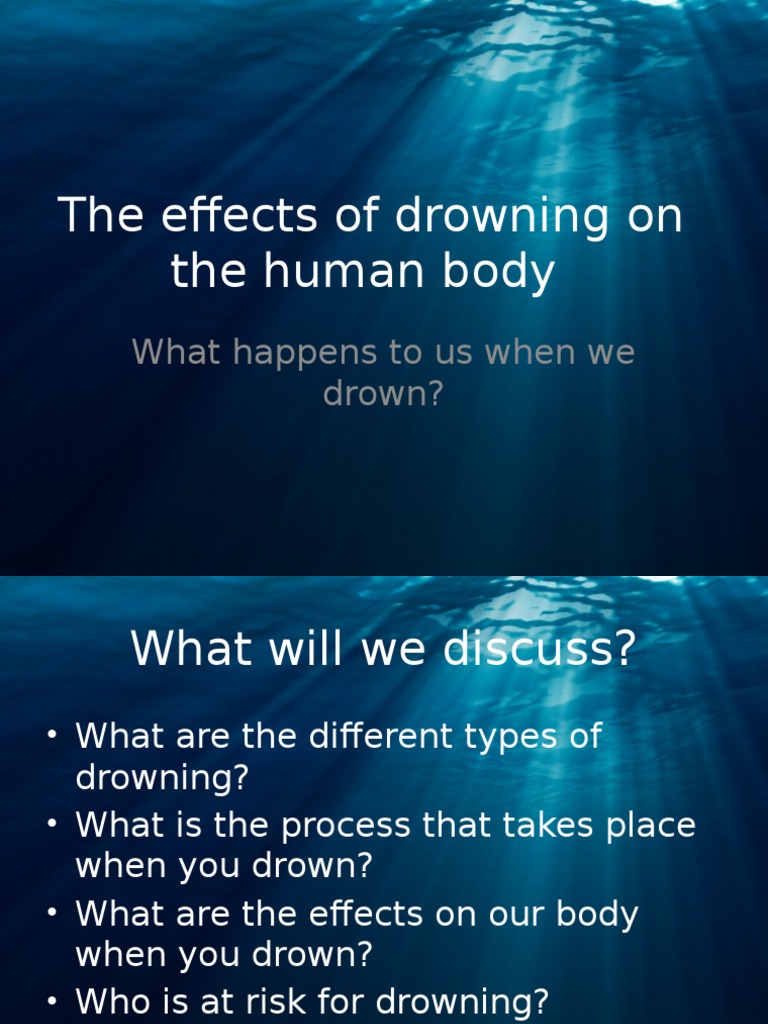 The Physiological Effects and Risk Factors of Drowning: Understanding ...