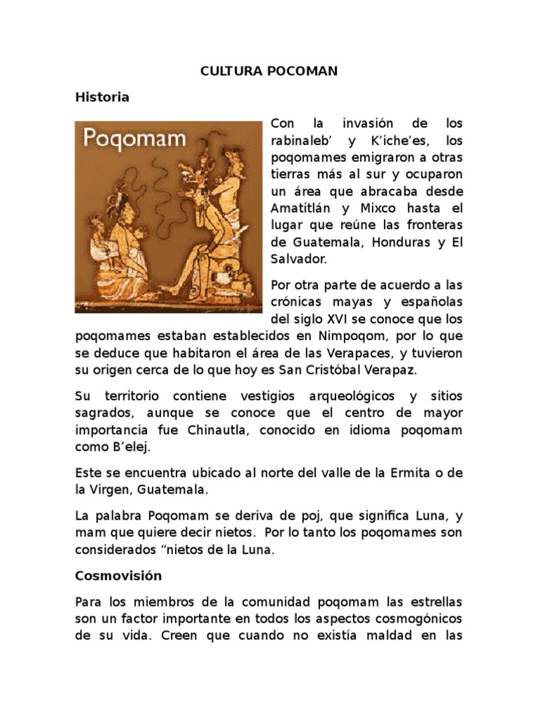 Cultura Pocoman | PDF | Alimentos