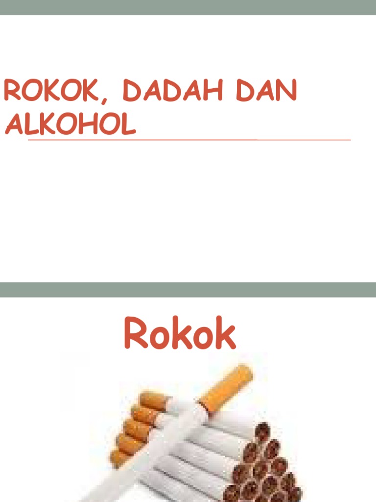 Rokok, Dadah Dan Alkohol | PDF