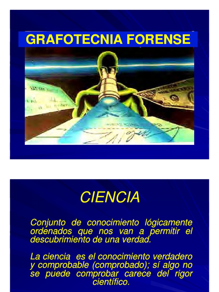 Introducción a la Grafotecnia Forense | PDF | Escritura | Science
