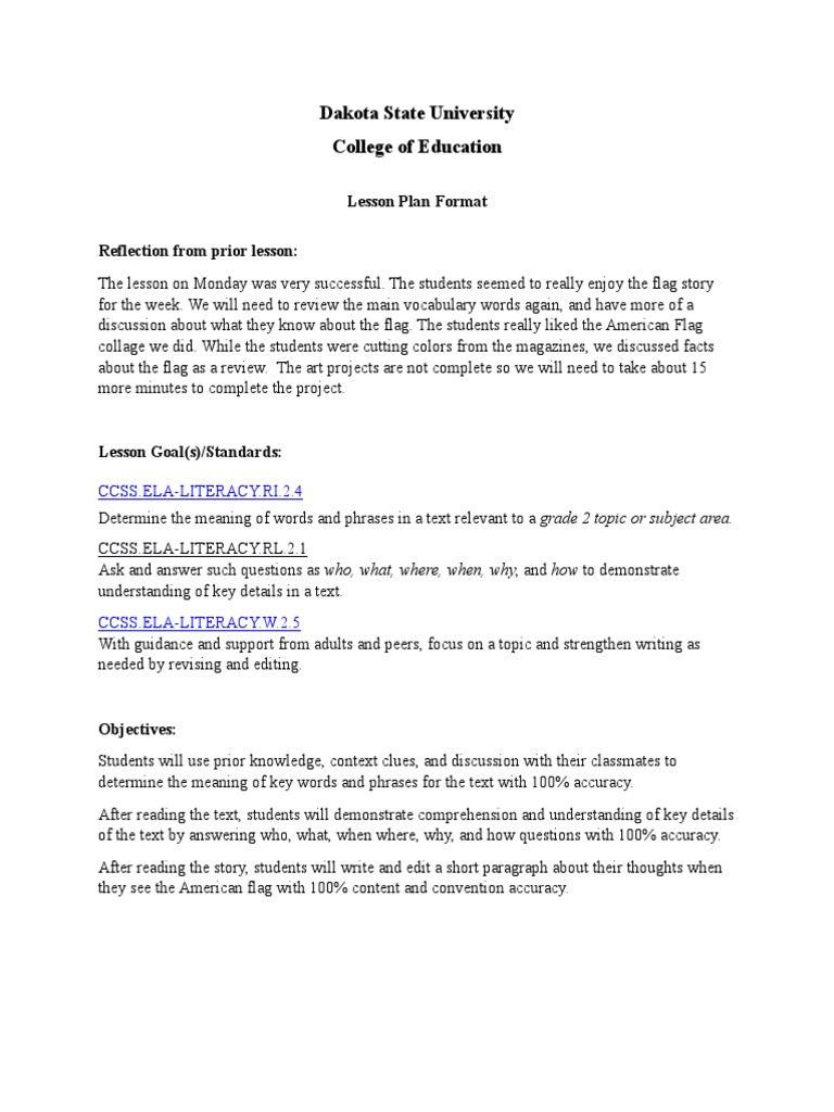 Lesson 4 Reading Pdf Reading Comprehension Teaching