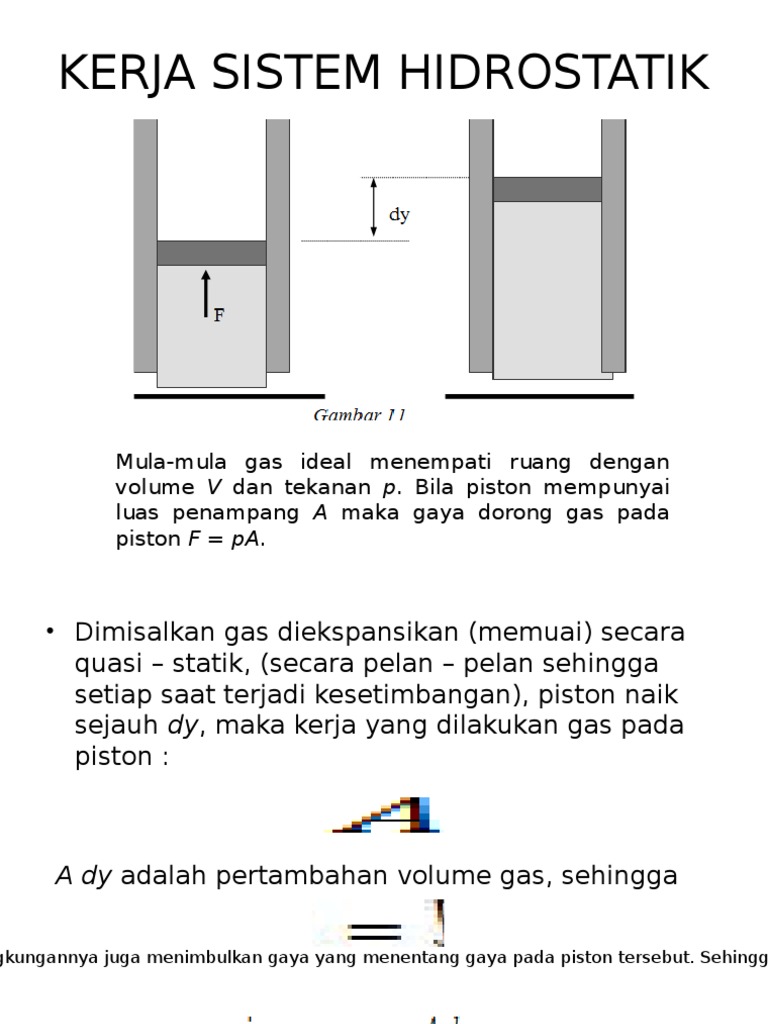 Kerja Sistem Hidrostatik | PDF