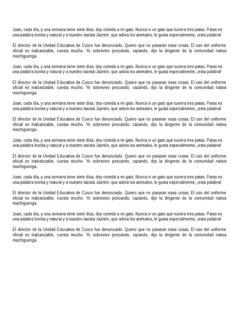 Textos Sin Coherencia