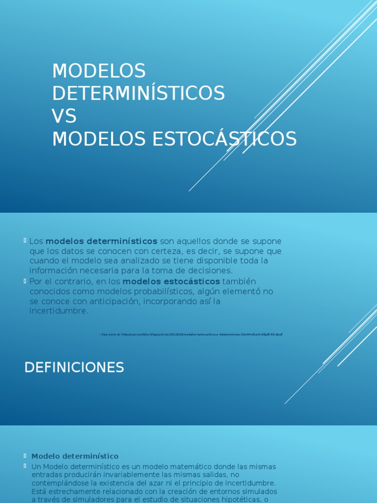 Modelos Estocasticos | PDF | Estocástico | Probabilidad
