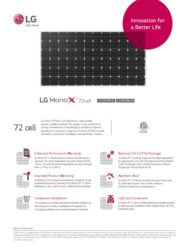 LG 340 Watt Commercial Solar Panel | Solar Panel | Solar Energy