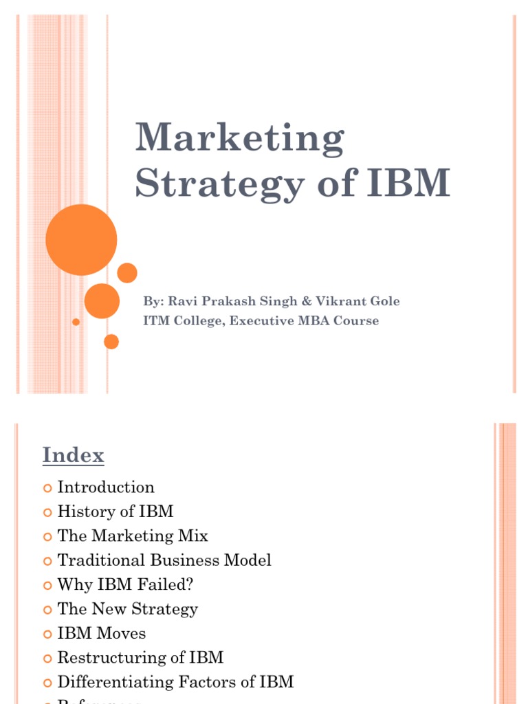 IBM Marketing Strategy | PDF | Ibm | Business