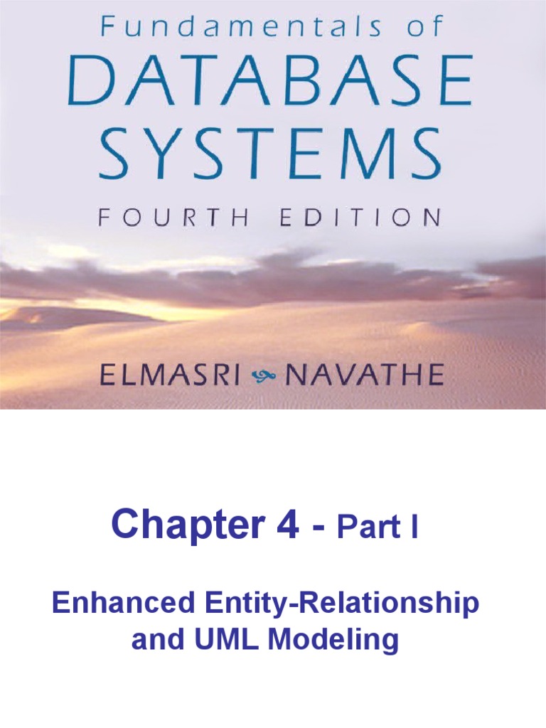 Chap4-1-Enhanced Entity-Relationship and UML Modeling | PDF