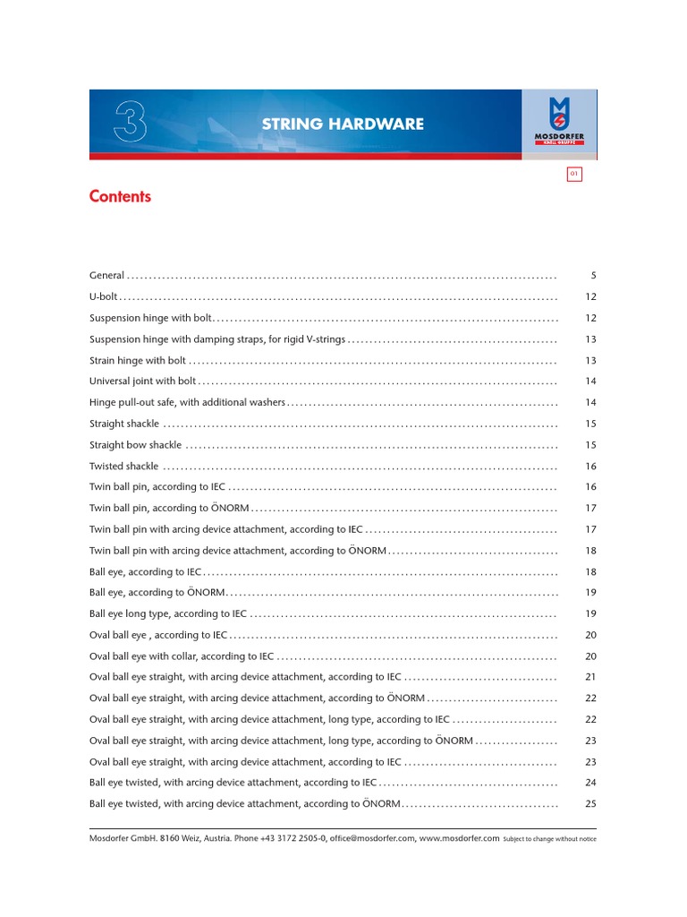 String Hardware | PDF | Insulator (Electricity) | Ac Power Plugs And ...
