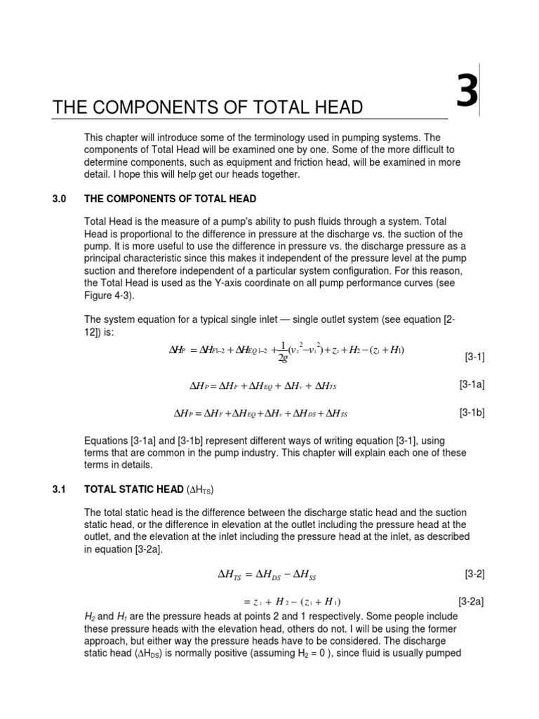 Components of Total Head | PDF | Reynolds Number | Laminar Flow