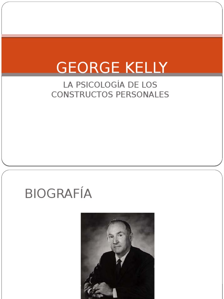 George Kelly | Teoría | Psicología