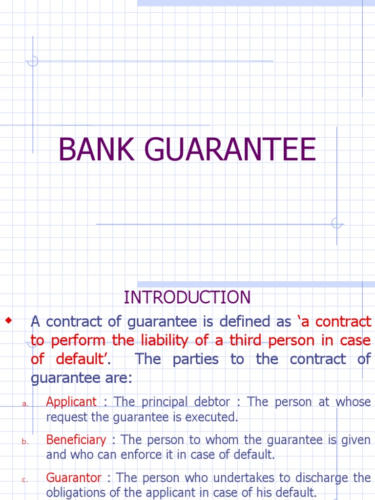 Bank Guarantee | PDF | Guarantee | Banks