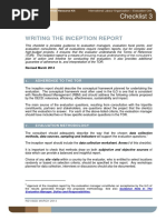 Inception Report Template Guide | PDF