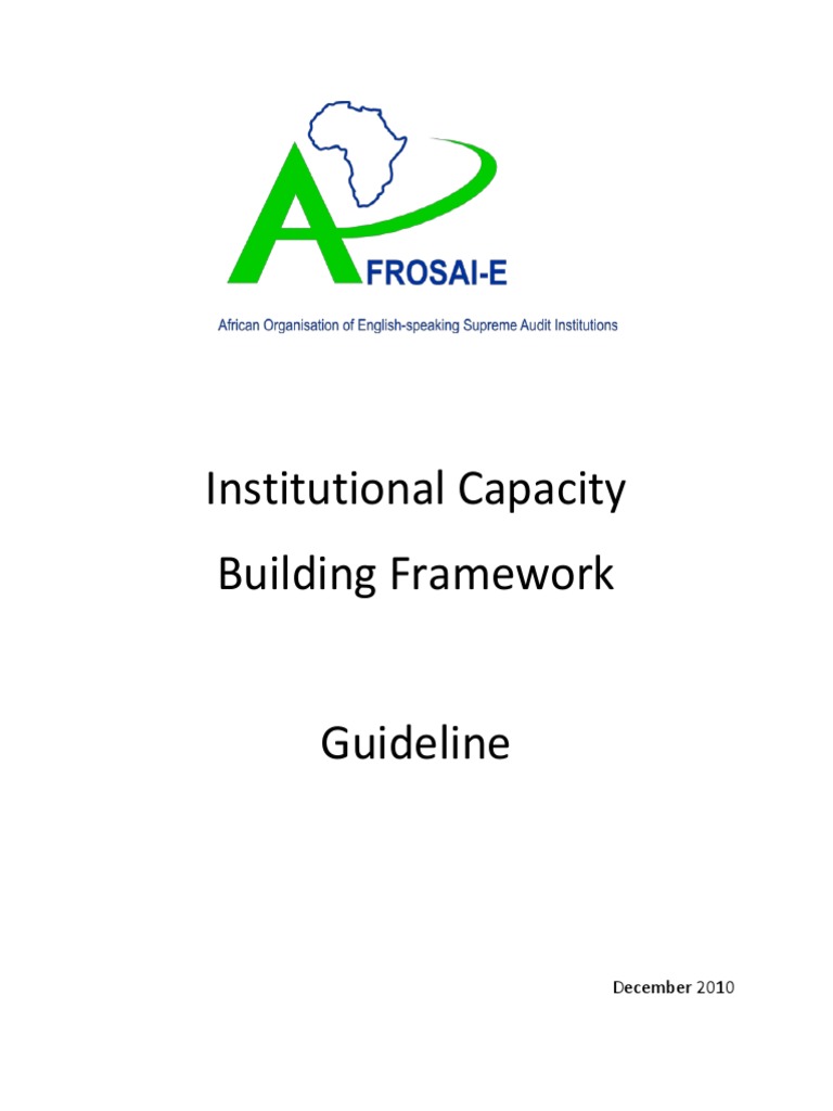 Institutional Capacity Building Framework Guideline | PDF | Capacity ...