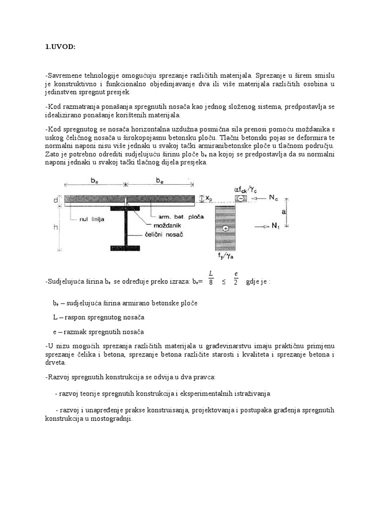 Spregnute Konstrukcije | PDF