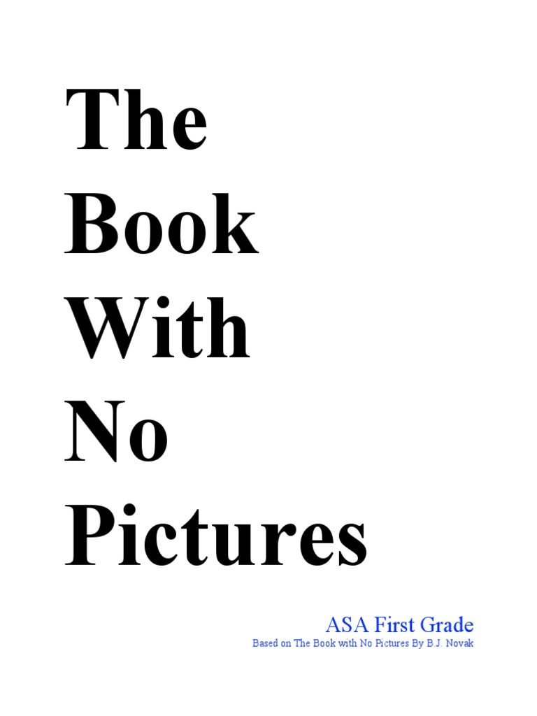 Grade 1 - Book With No Pictures | PDF | Poetry