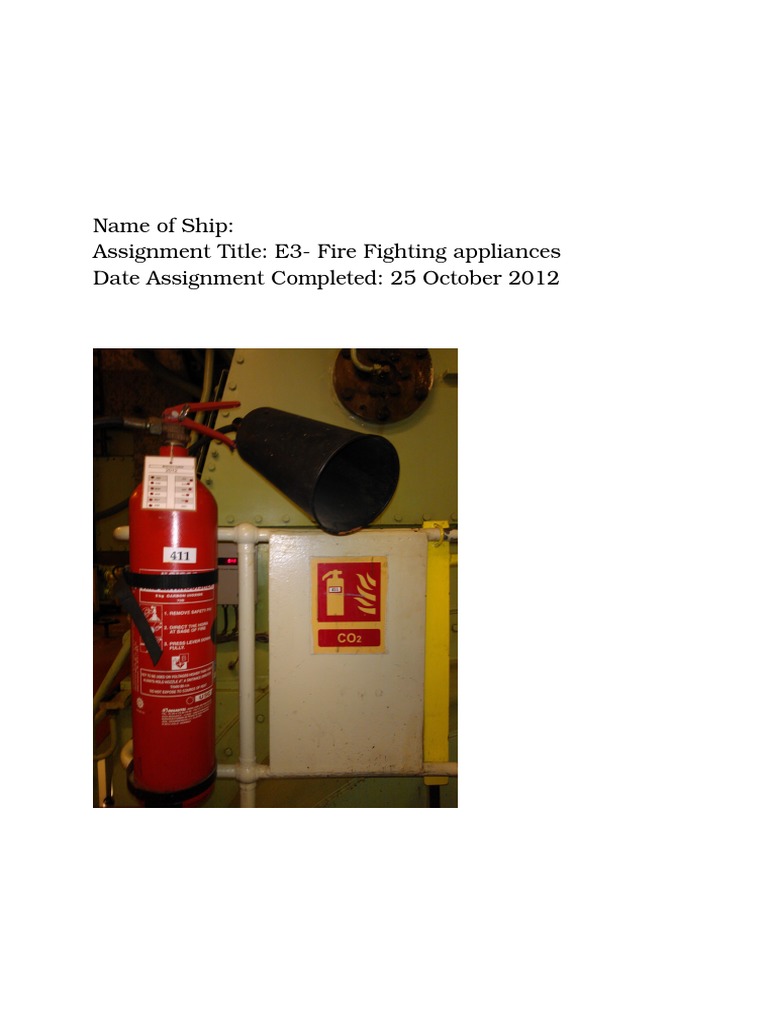 Fire Fighting Appliances Overview | PDF | Fires | Firefighting