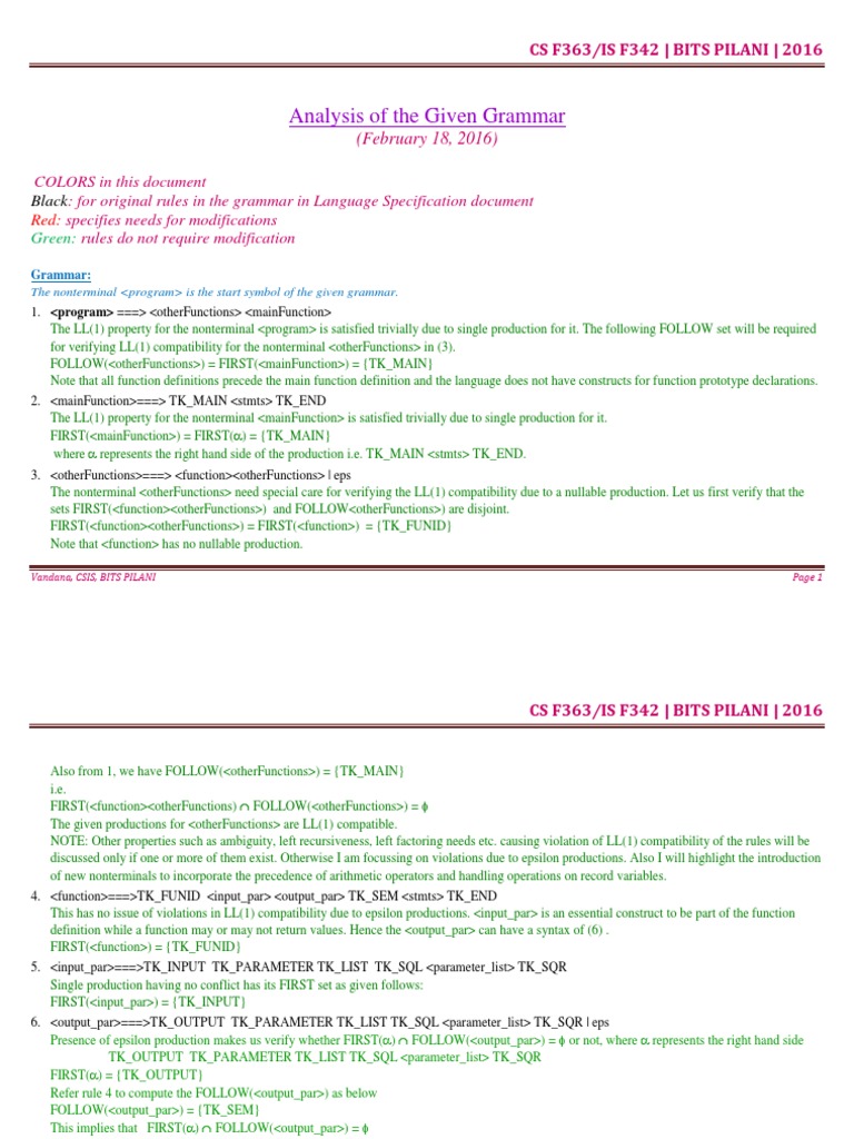 Support Grammar | PDF | Theoretical Computer Science | Computer Programming
