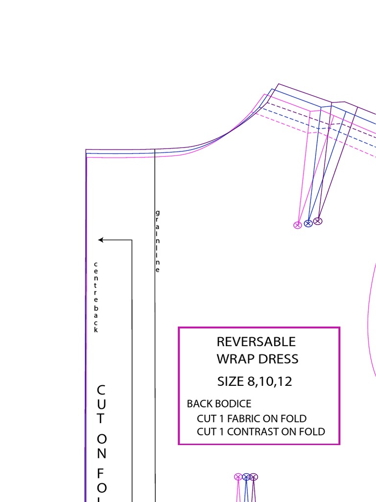 Reversible Wrap Dress Sewing Guide | PDF | Consumer Goods | Human ...