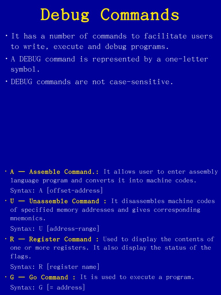 Debug and Assembler | PDF | Assembly Language | Software Engineering